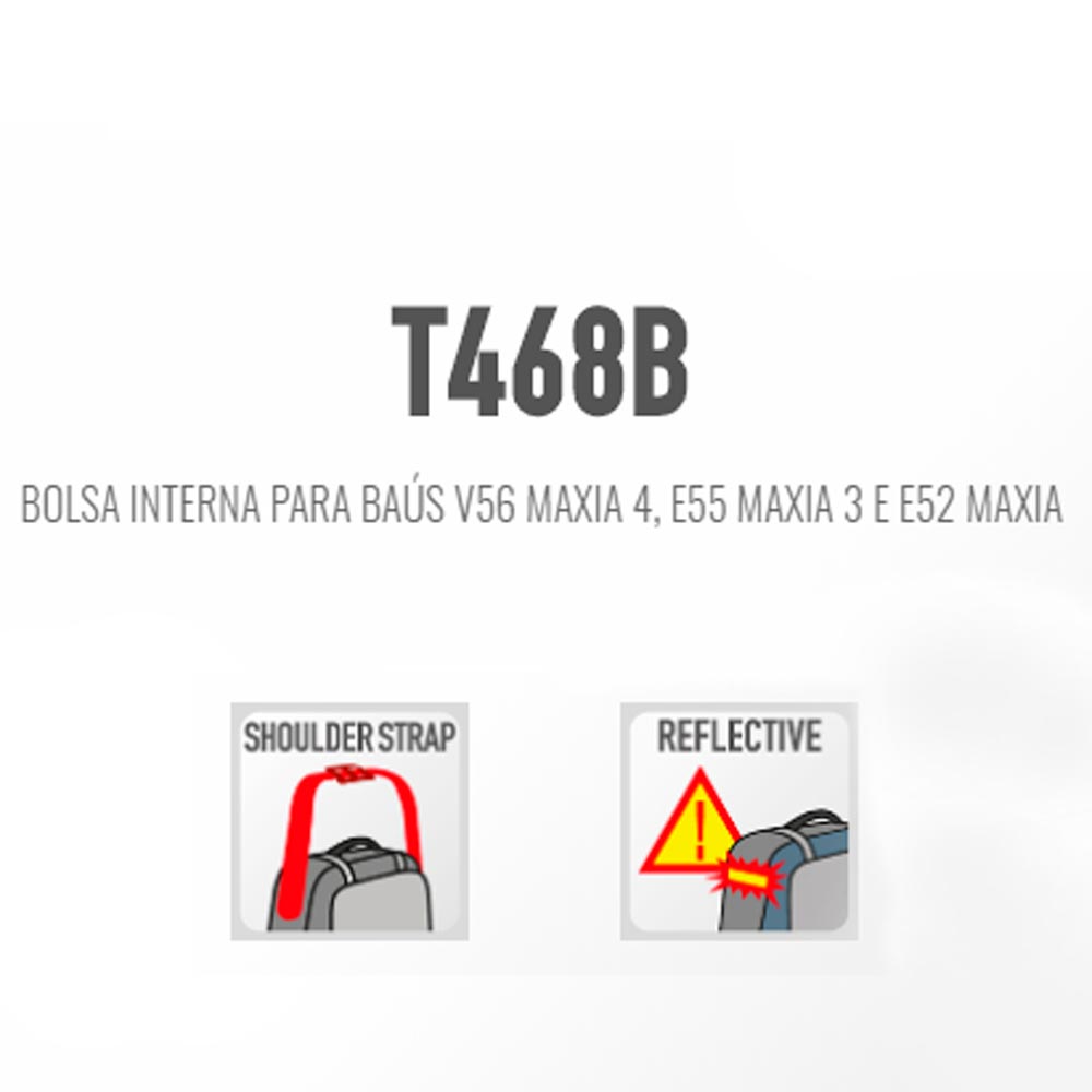 Bolsa Givi Interna T468B para Baú Traseiro V56/E55/E52 Maxia - zelao