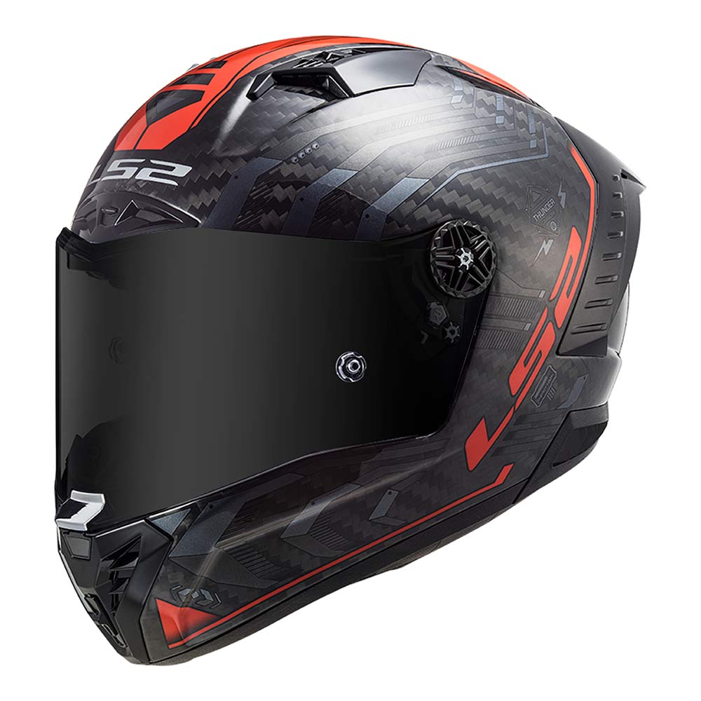 Capacete LS2 FF805 Thunder Carbon Sputnik - zelao